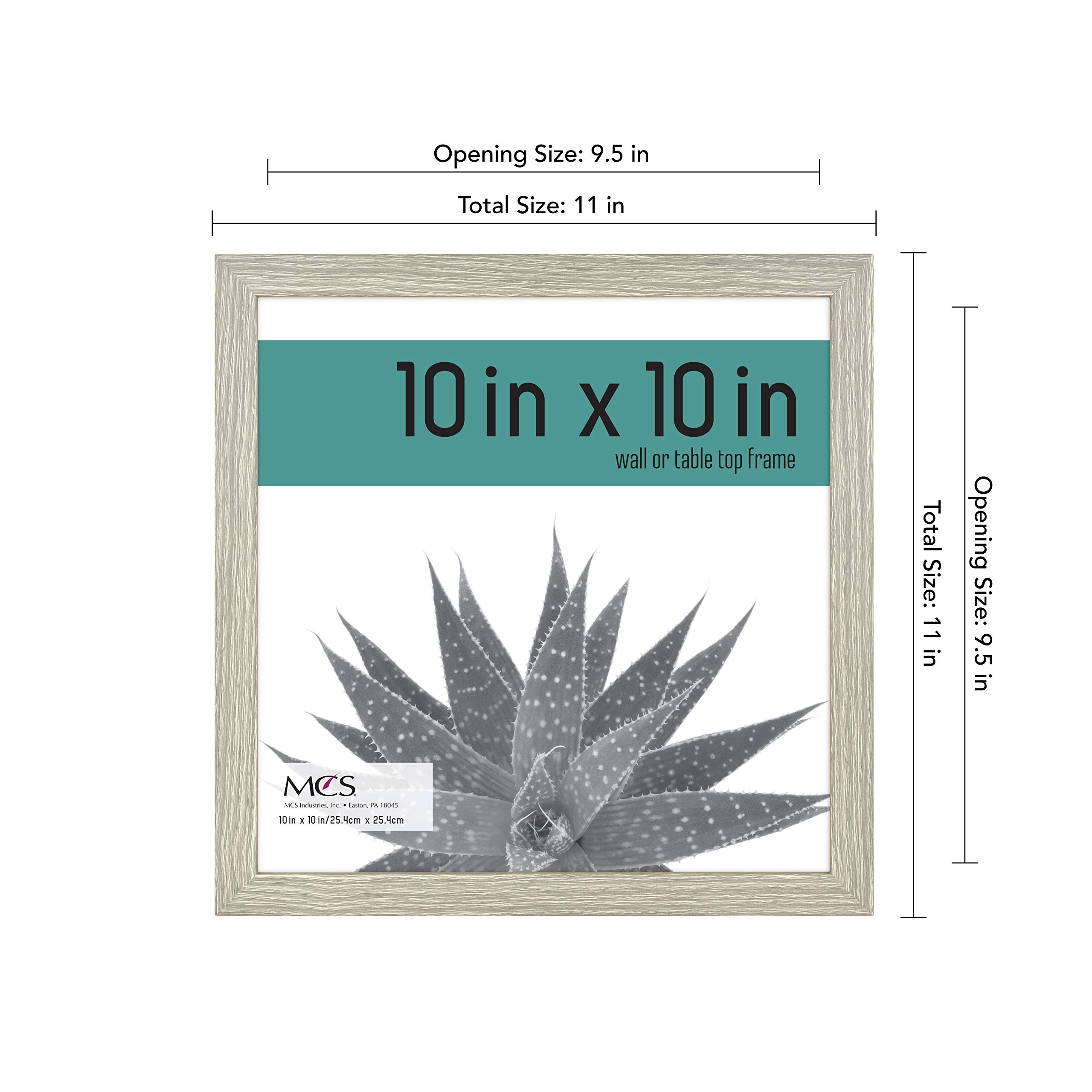 Snapklik.com : MCS Gallery Essential Picture Frame Set 10x10 Gray ...