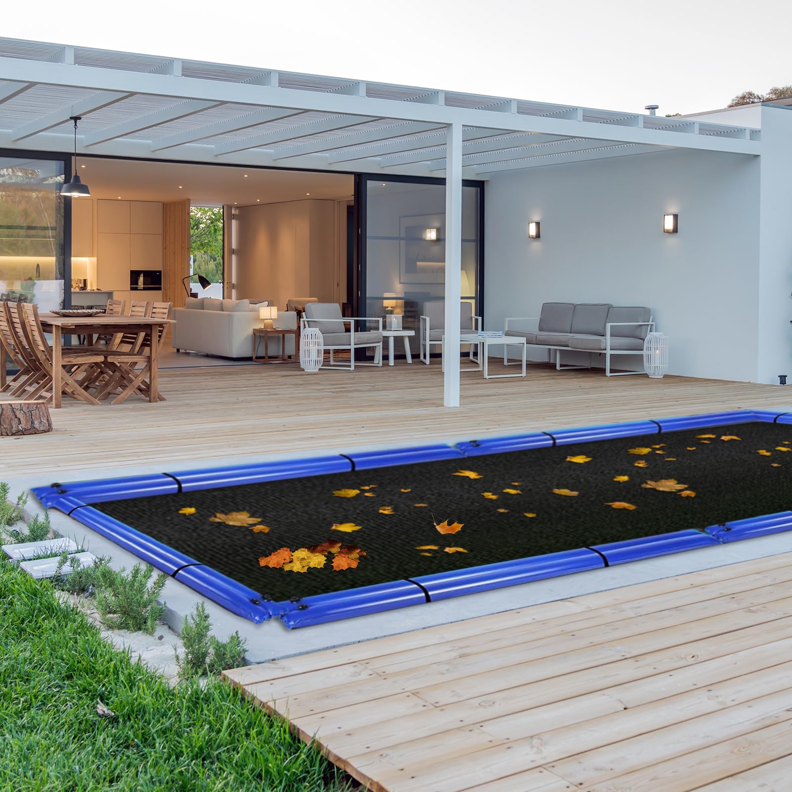 20 x 40 Ft Pool Leaf Net Cover, Leaf Netting for Inground and Above ...