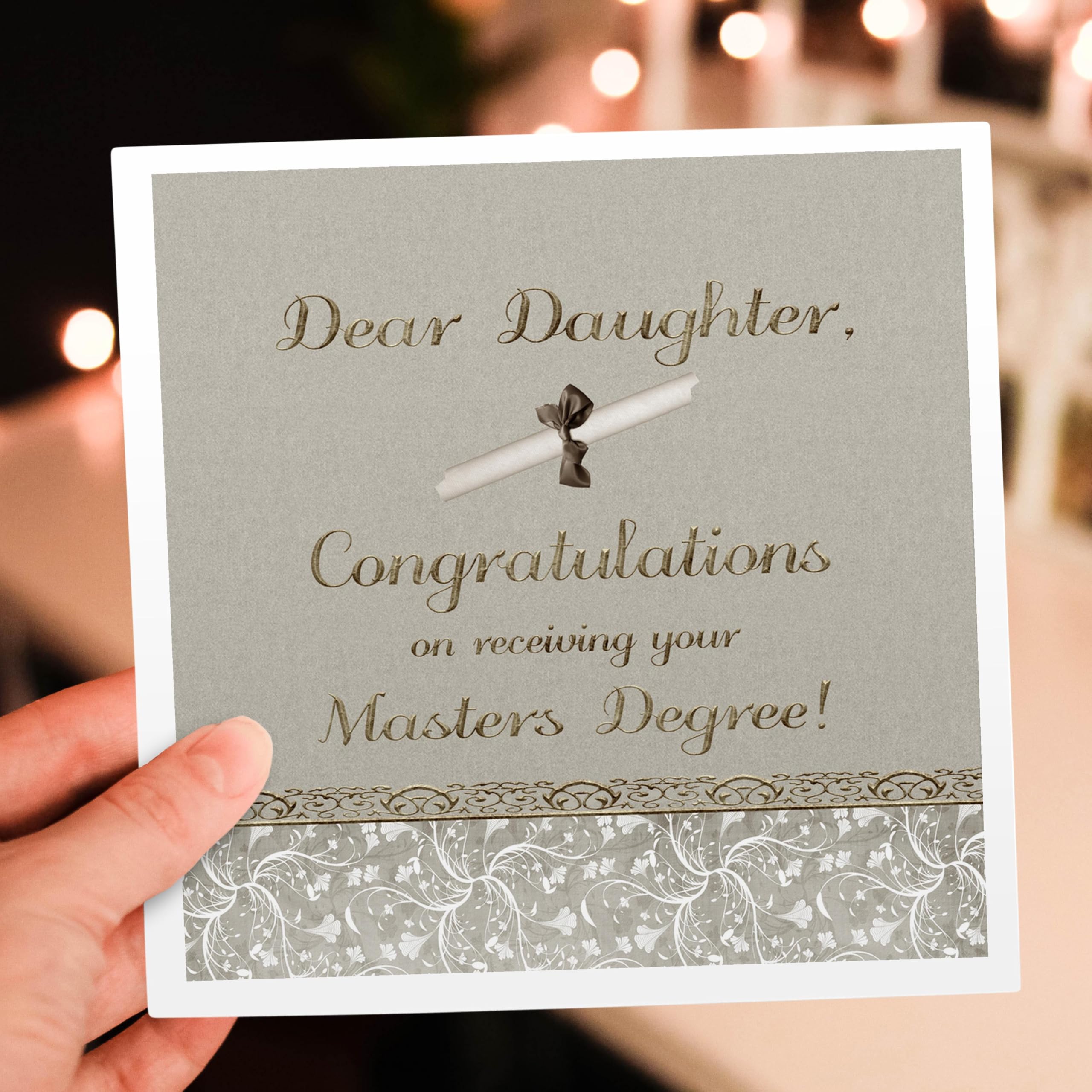 Masters Degree Congratulations Daughter Greeting Card For Daughter