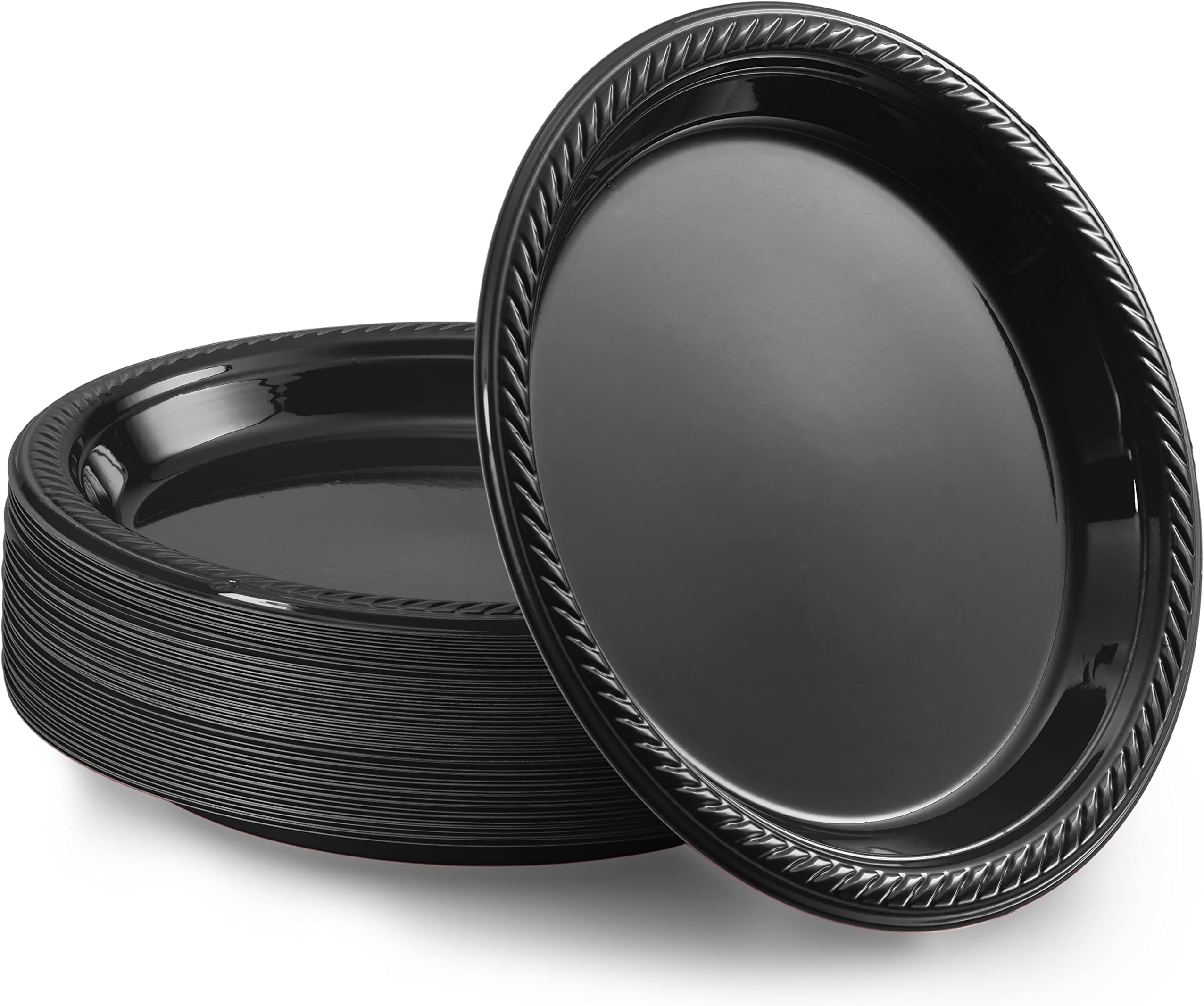 Amazon.com: Party Hotteron [7 Inch 50 Packs] Plastic Plates Disposable ...