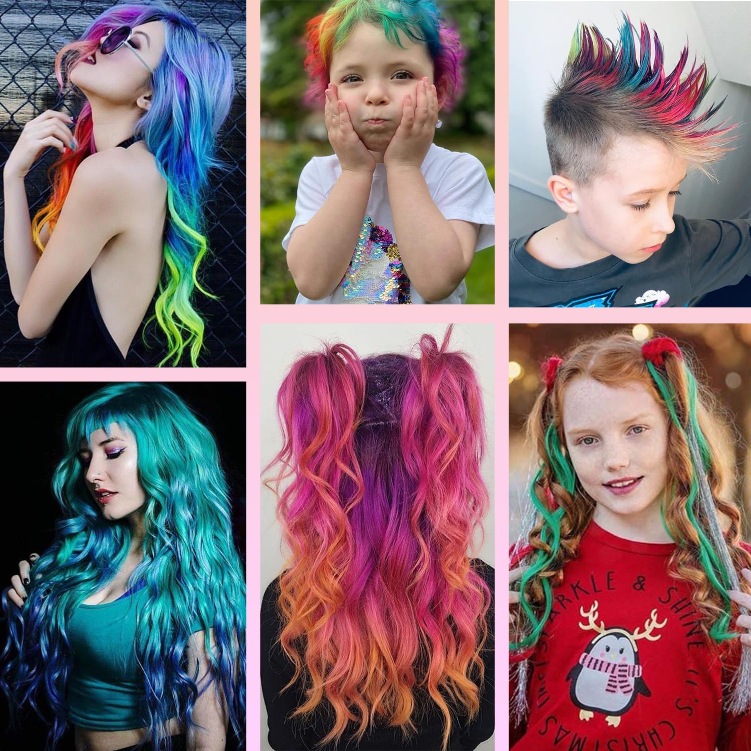 Snapklik.com : Maydear Temporary Hair Chalk Comb - Non Toxic Hair Color ...