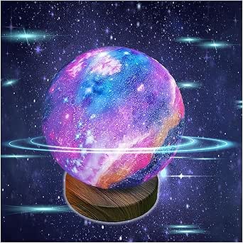 Amazon.co.jp: Rotating Moon Light, Rotating, 3D Print, Moon Light ...