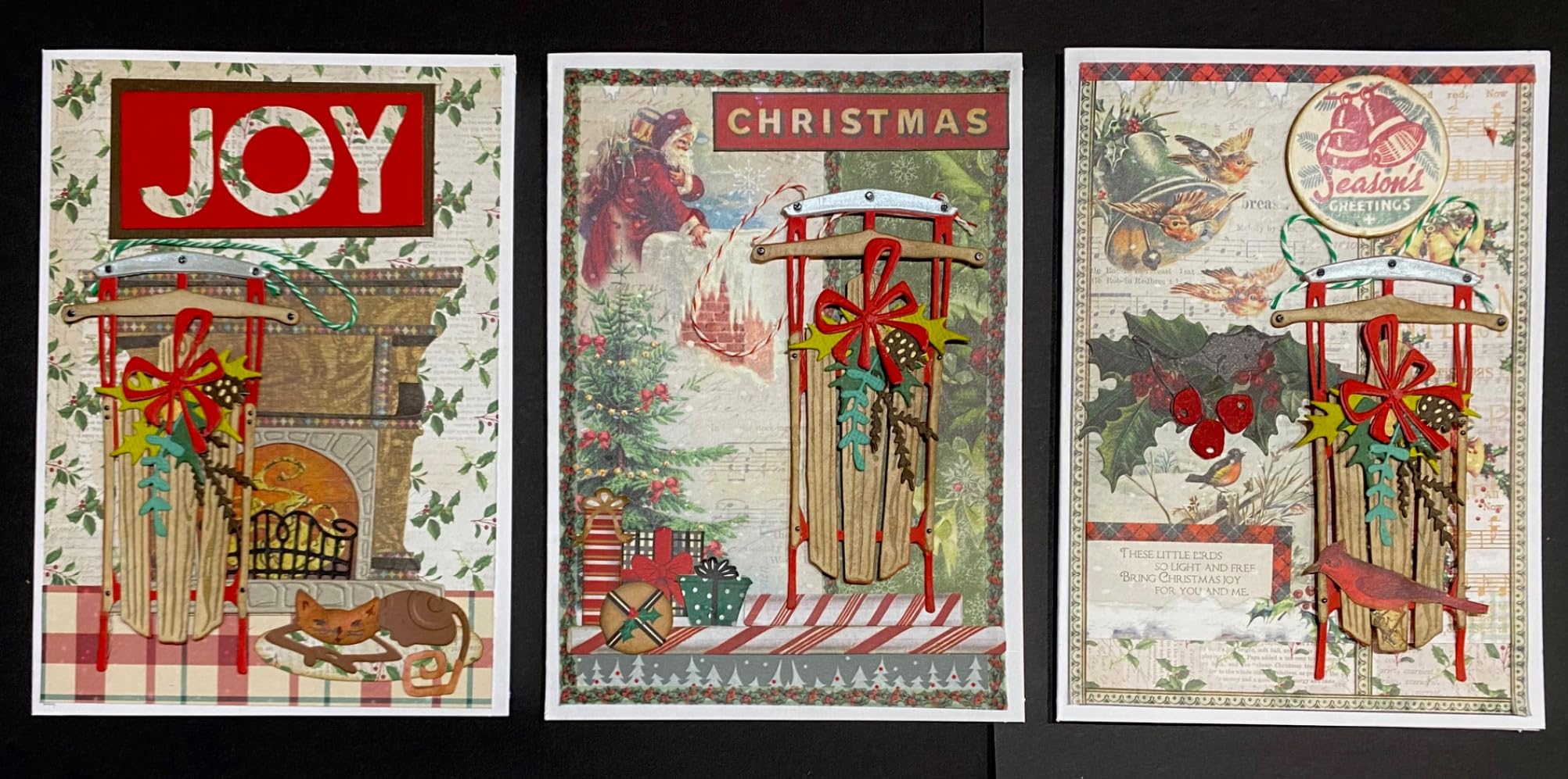 Amazon.com : Tim Holtz Sizzix Winter 2023 Vintage Sled Thinlits Dies ...