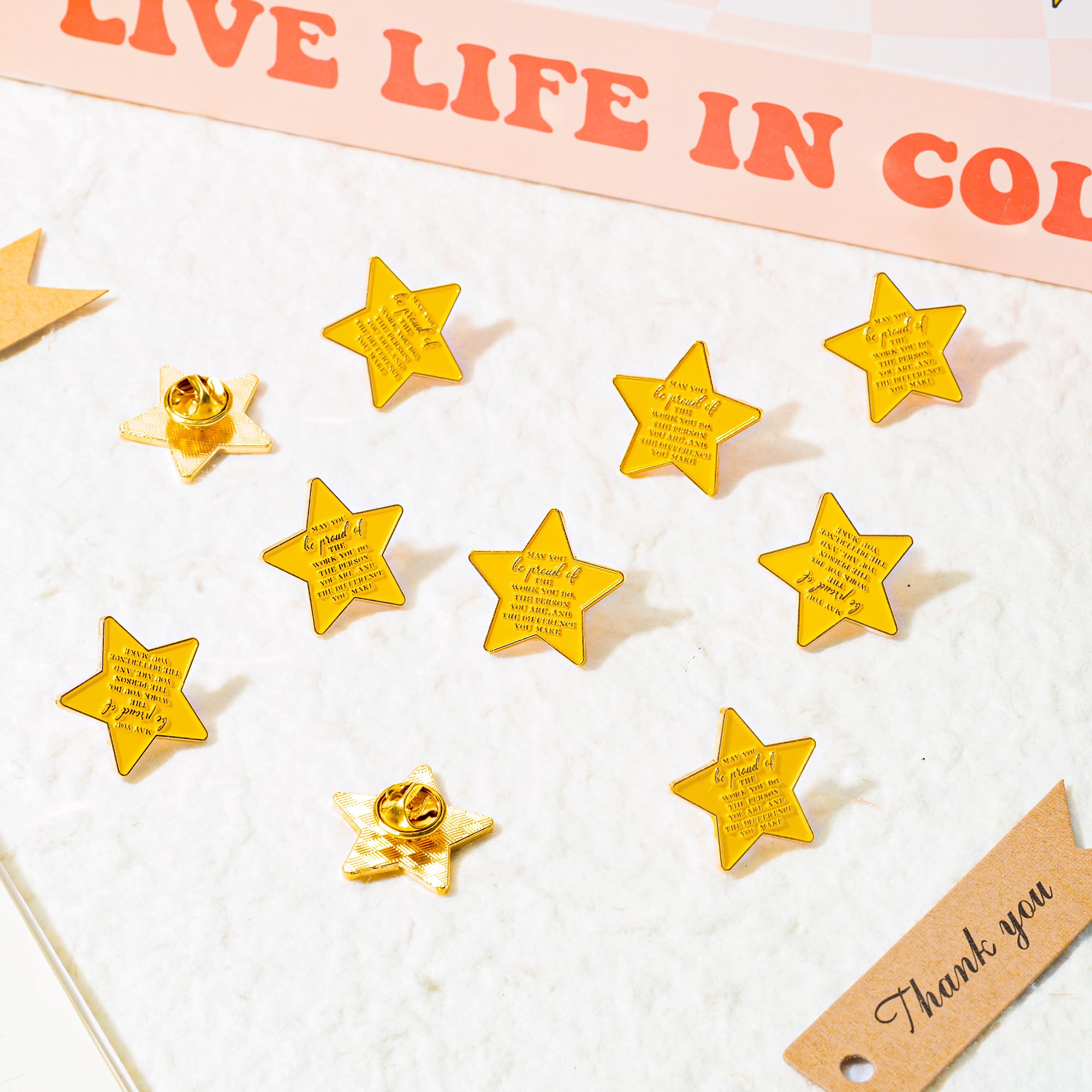 Snapklik.com : 30Sets Employee Pin Thank You Gifts, Star Lapel Pins ...