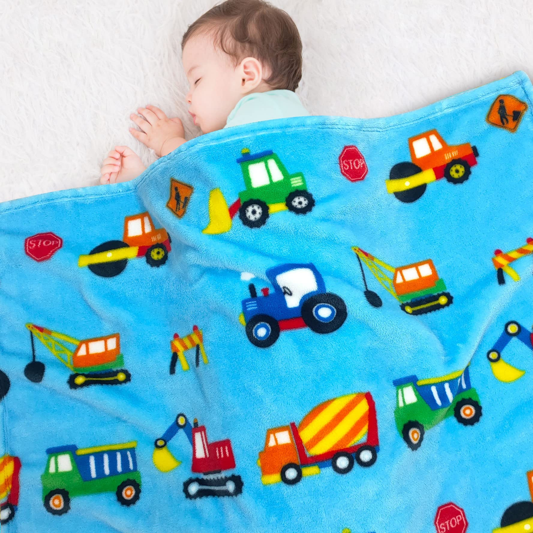 Amazon.com: Lukeight Toddler Blanket for Boys and Girls, 380 GSM Thick ...