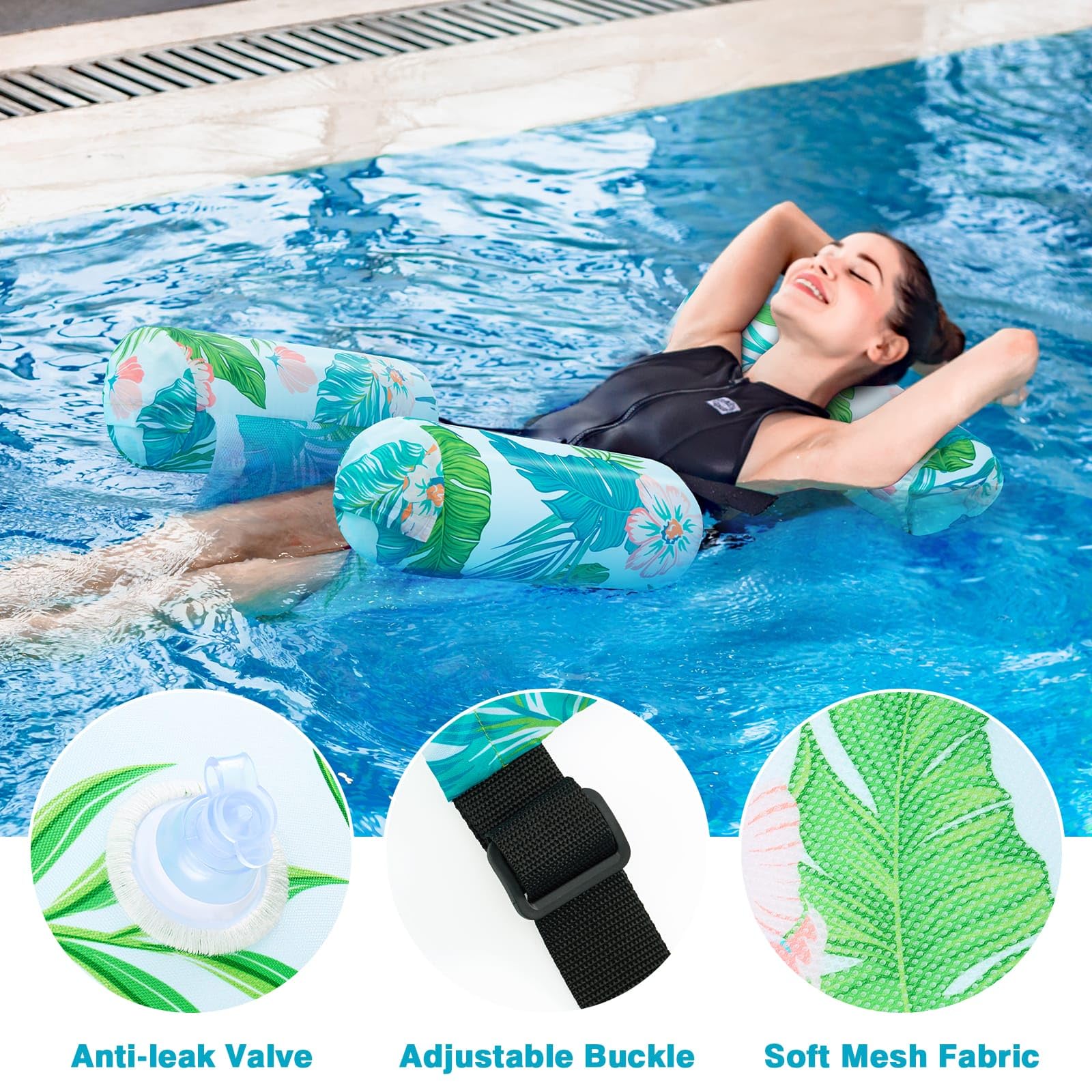 Snapklik.com : Pool Chair Float - 2 Pack Inflatable Pool Float For ...