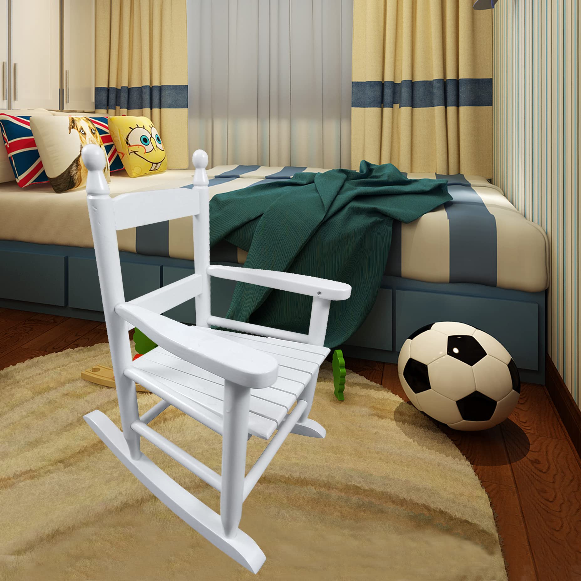 Amazon.com: Pvillez Kids Rocking Chair for Toddlers, Childs Rocker ...