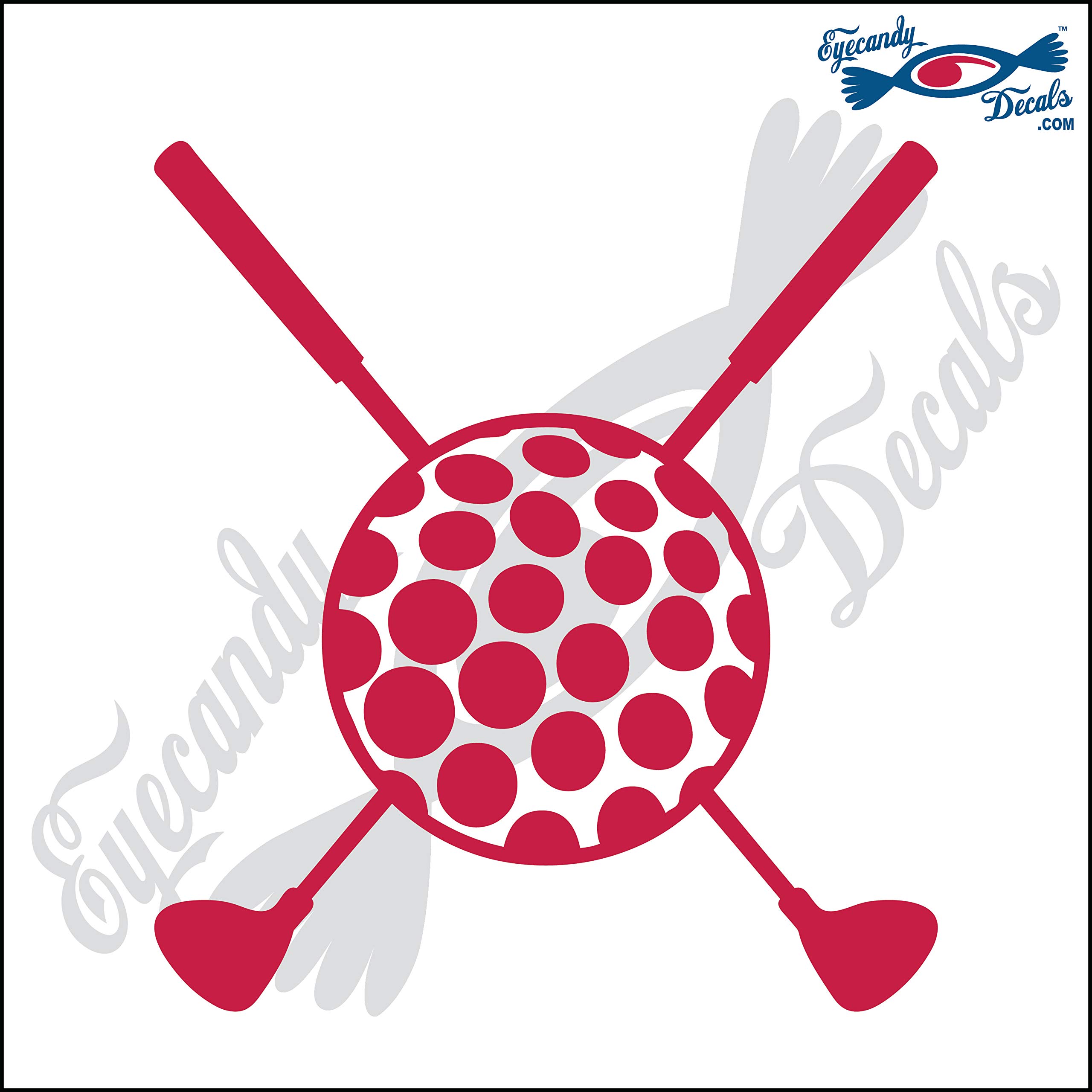 Pink Golf Clubs Crossed