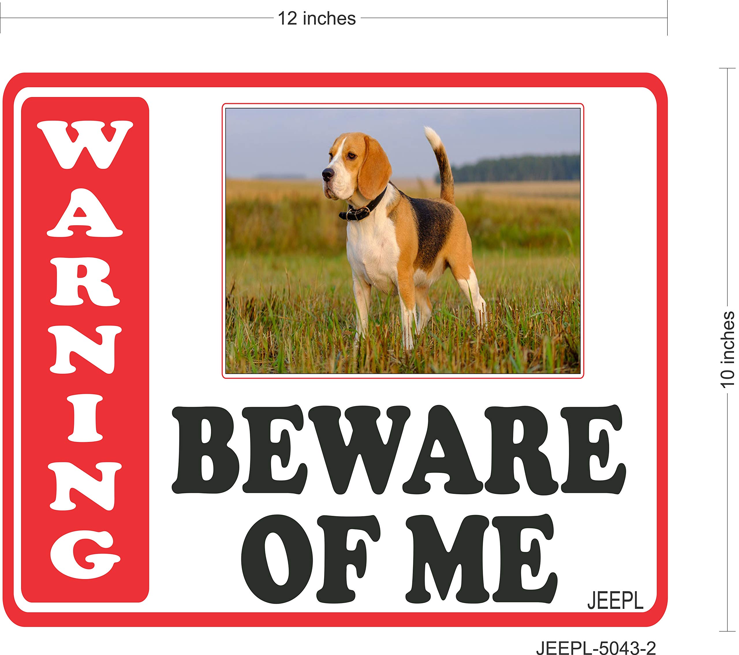 Buy JEEPL-BE WARE OF DOG SIGN BOARD| Warning Sign Board |Duty Sign ...