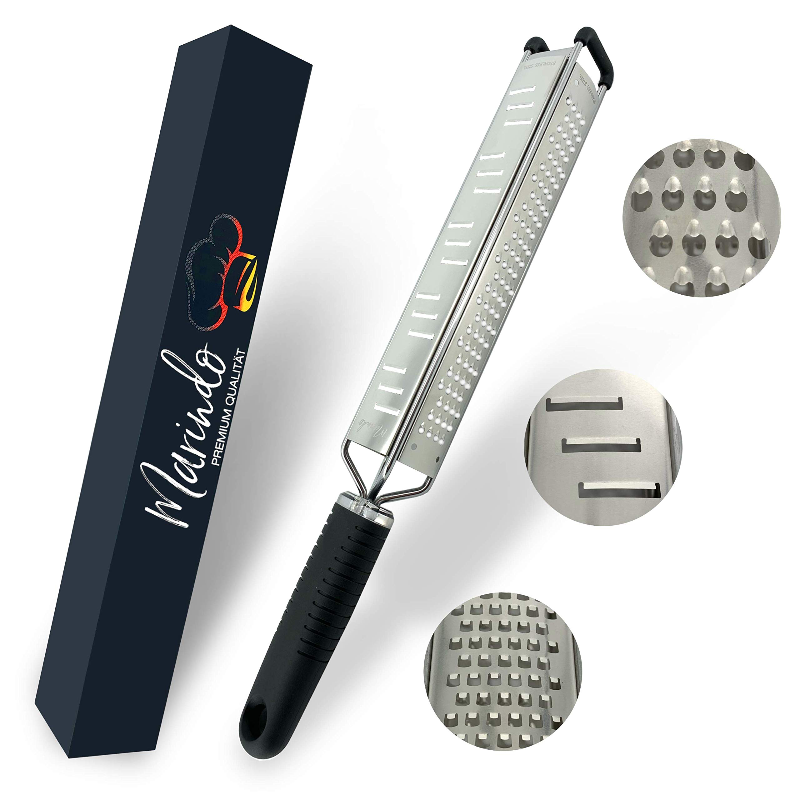 Amazon.de: Marindo Premium Zester Reibe Edelstahl 3 in 1 – Reiben ...