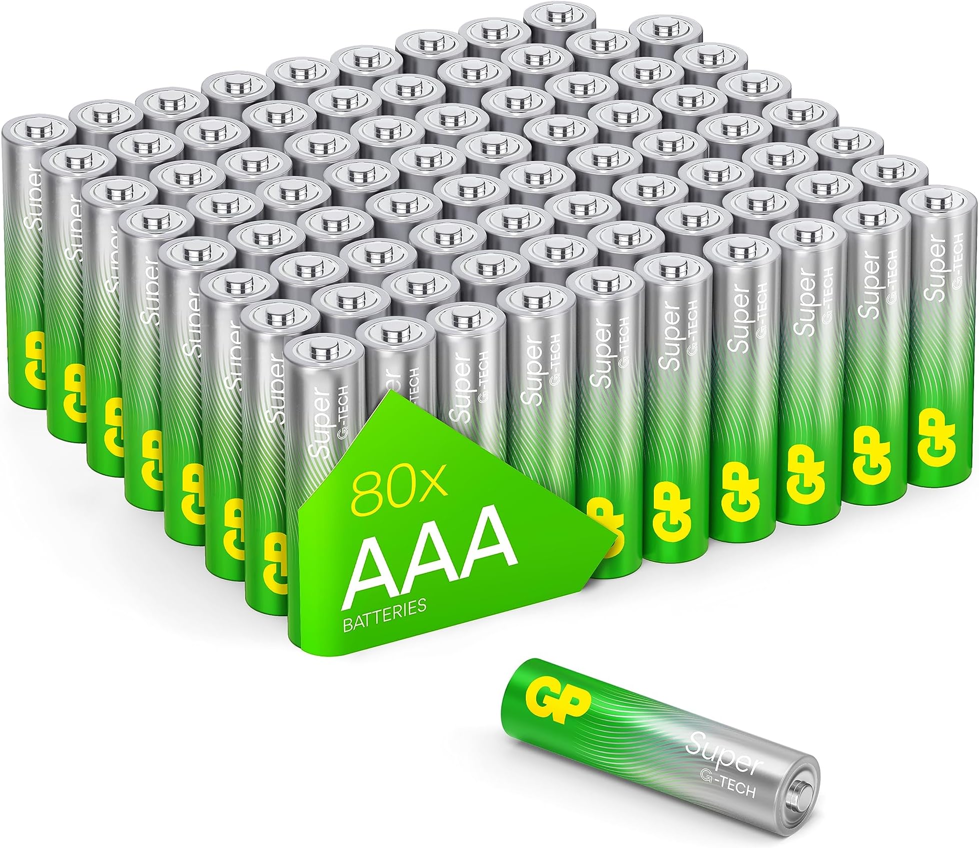 GP Batterien AAA 1,5V, Super Alkaline Longlife Technologie ...