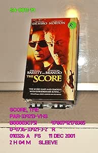 Amazon.com: The Score [VHS] : Robert De Niro, Edward Norton, Marlon ...