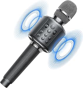 Amazon.com: XZL Bluetooth Karaoke Microphone for Kids & Adults ...