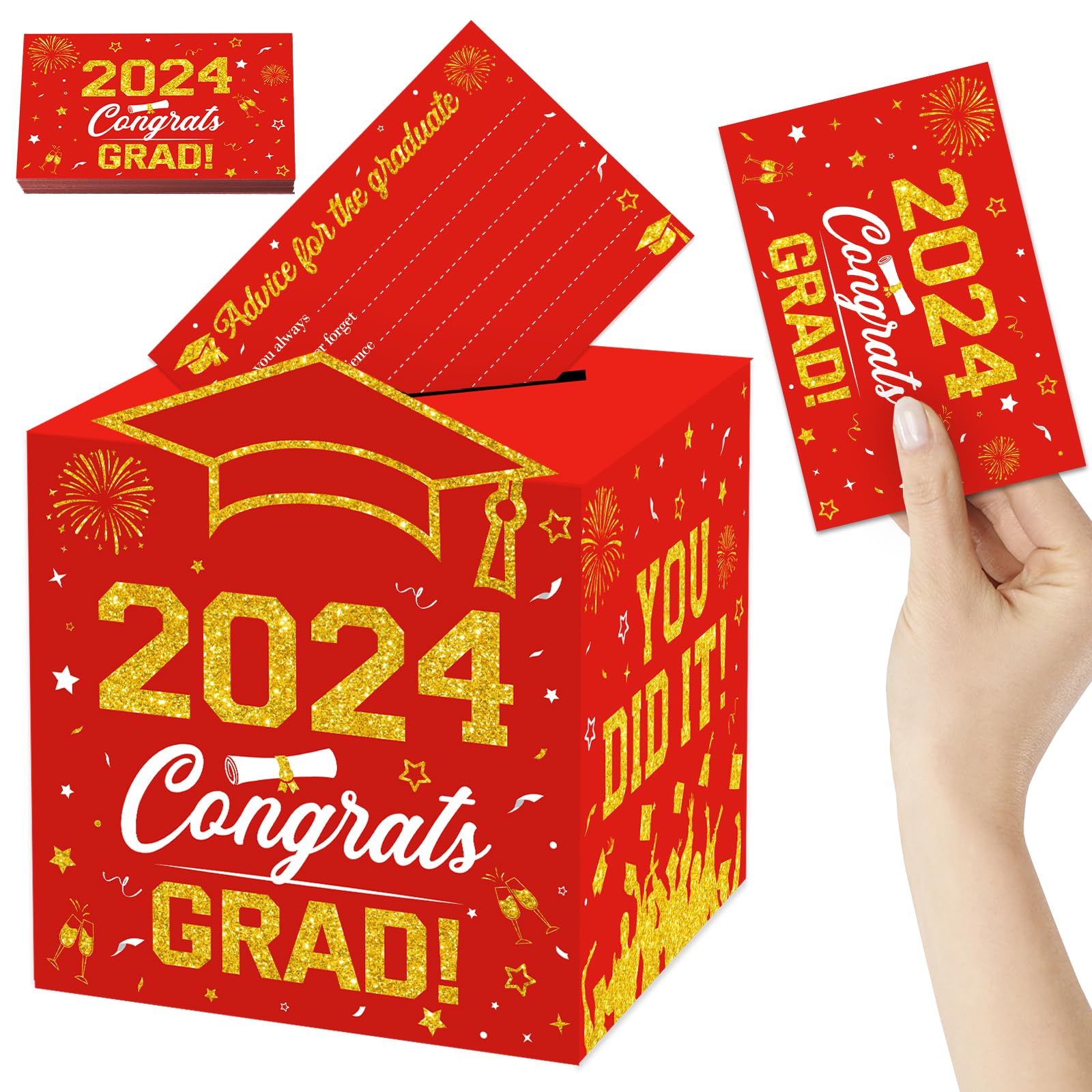 Amazon.com: Glodecart Graduation Card Box 2024 for Graduation Party ...
