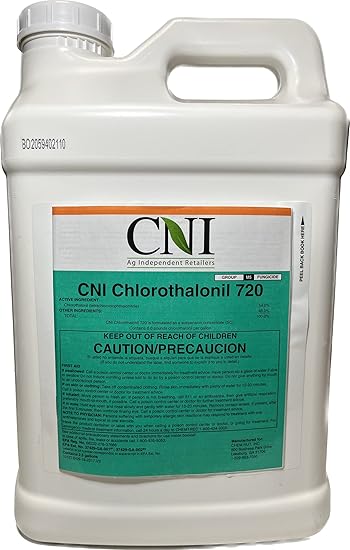 Amazon.com : Chlorothalonil 720 Fungicide (2.5 gallons) by CNI (Compare ...