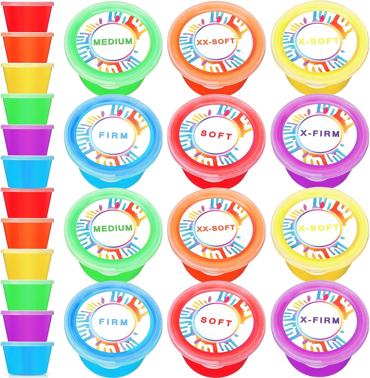 Amazon.com: 24 Packs 6 Strengths Therapy Strengthening Hand Exercise ...