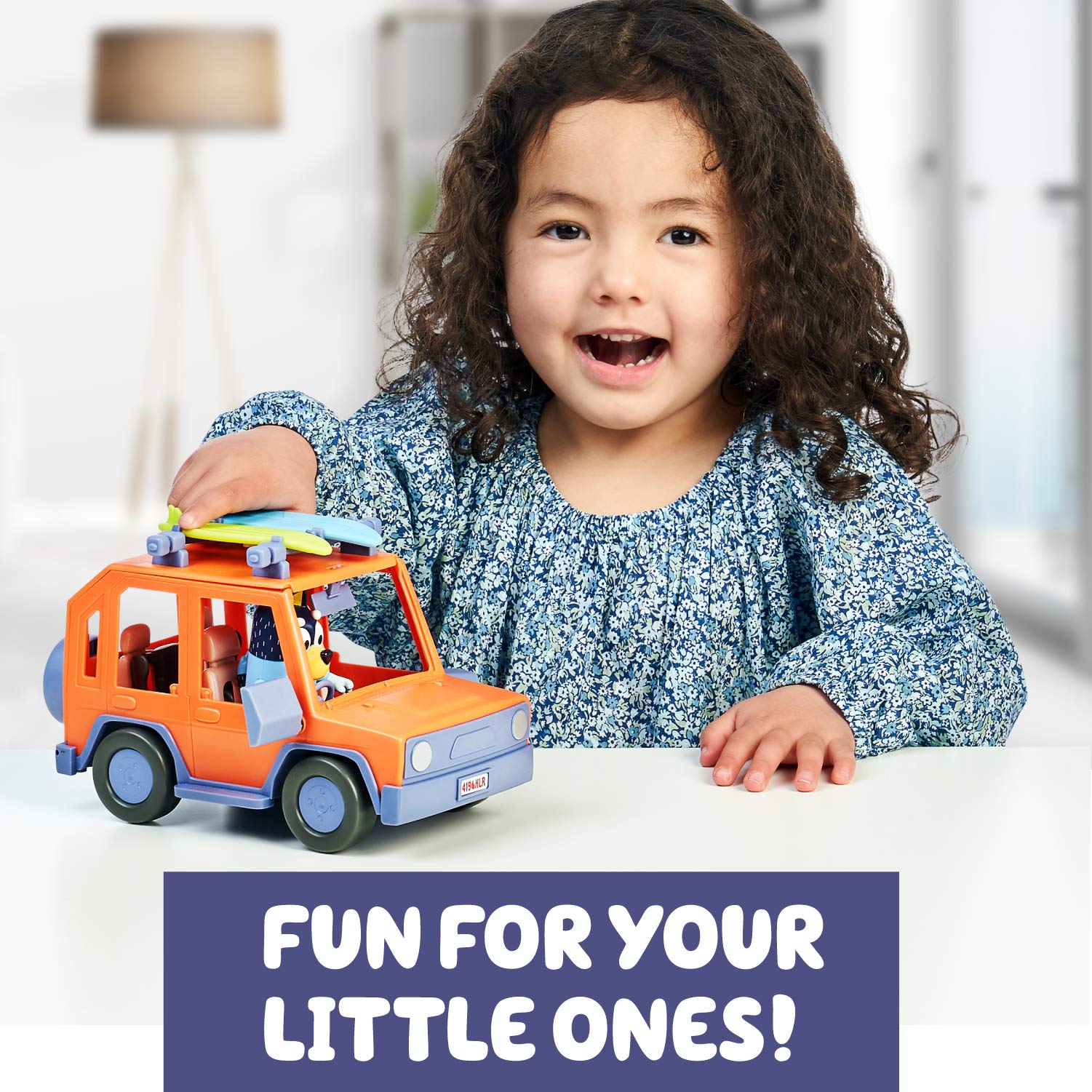 Bluey Heeler Family 4WD Vehicle Playset: Official Collectable Car ...