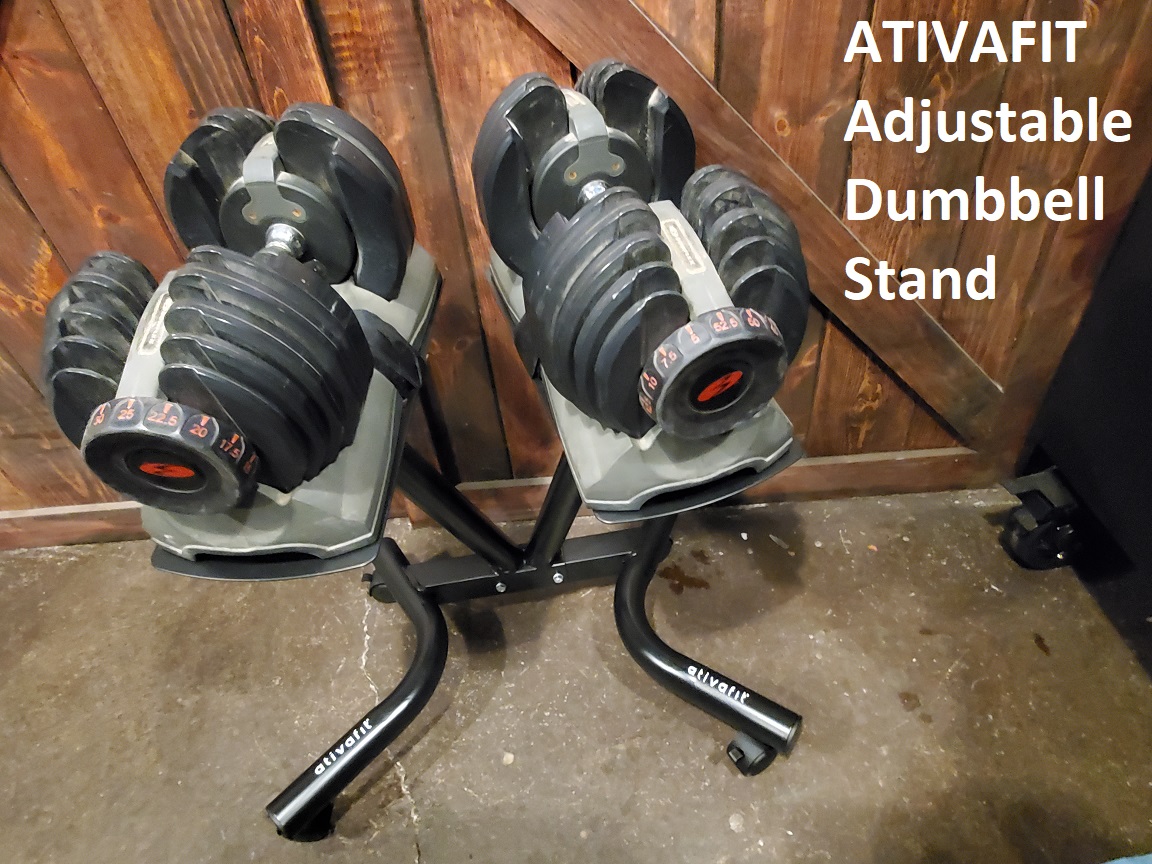 Watch ATIVAFIT Adjustable Dumbbell Stand Dial Dumbbell Rack on Amazon Live