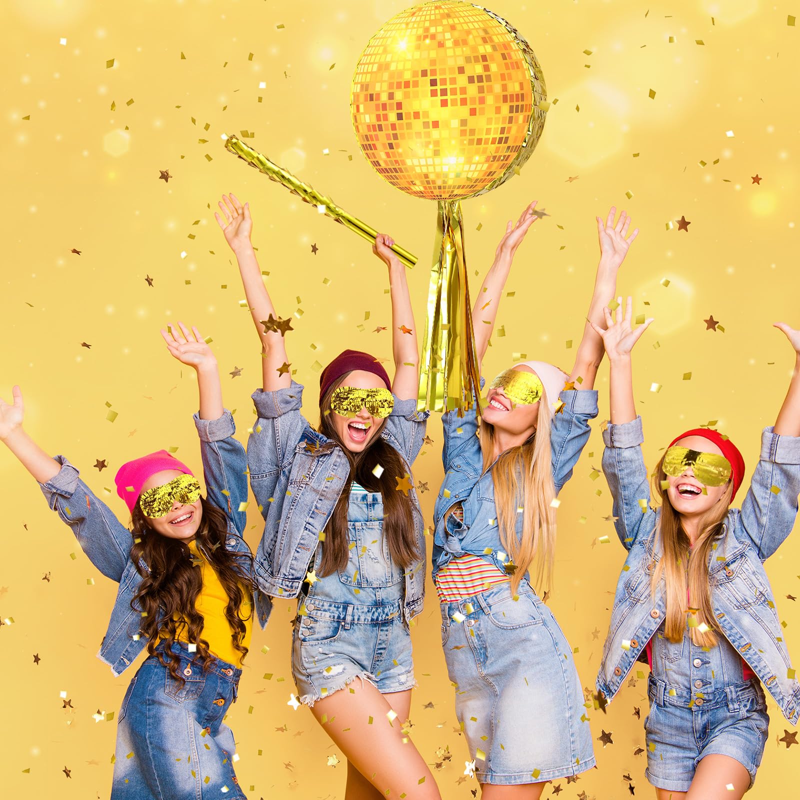 Snapklik.com : Aoriher Disco Party Pinata 80s 90s Roller Skating Pinata ...