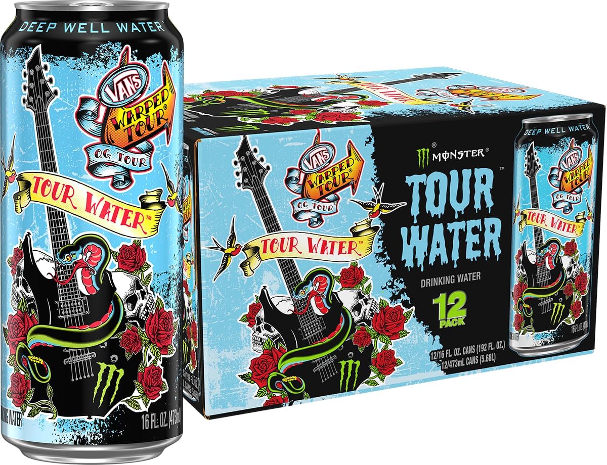 Amazon.com : Monster Tour Water by Monster Energy, Deep Well Water ...