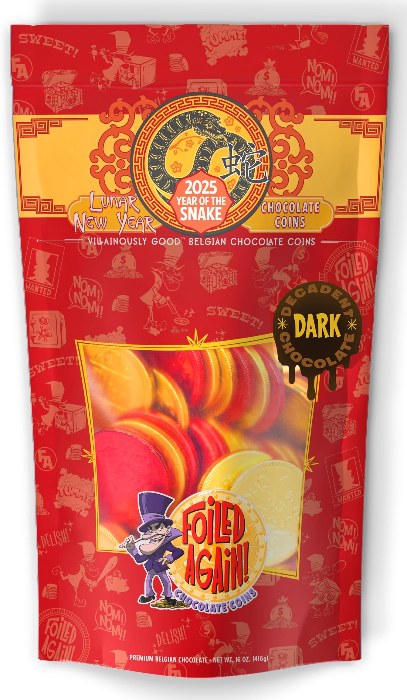 Amazon.com : Hanukkah Chocolate Gelt, Nut-Free, Belgian Milk Chocolate ...