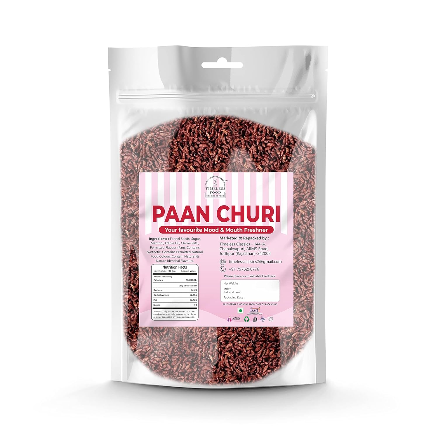 Timeless Food : Paan Churi Mukhwas 200 gm (Indian Paan Mouth Freshner ...