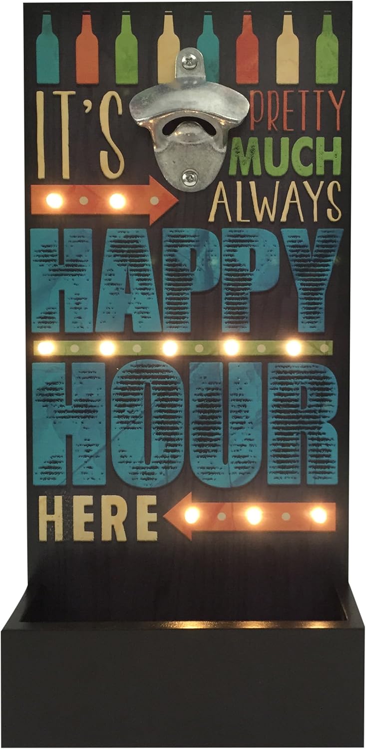 Amazon.com: Always Happy Hour LED Light up Beer Popper and Cap Catcher ...