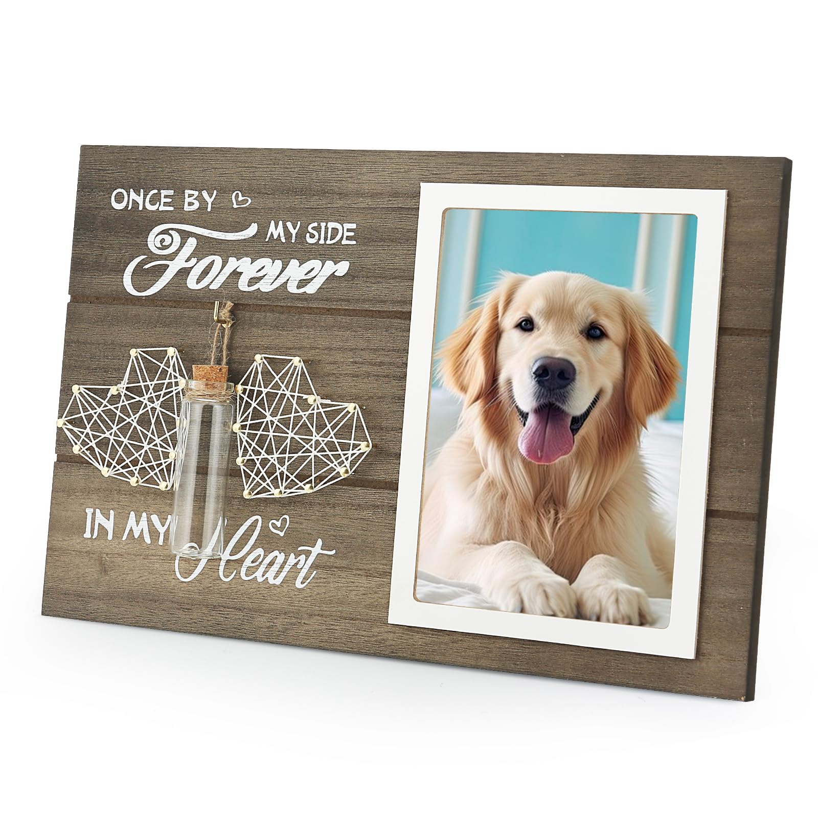 Amazon.com: Homeny Dog Memorial Picture Frame with Paw Prints, Pet Loss ...