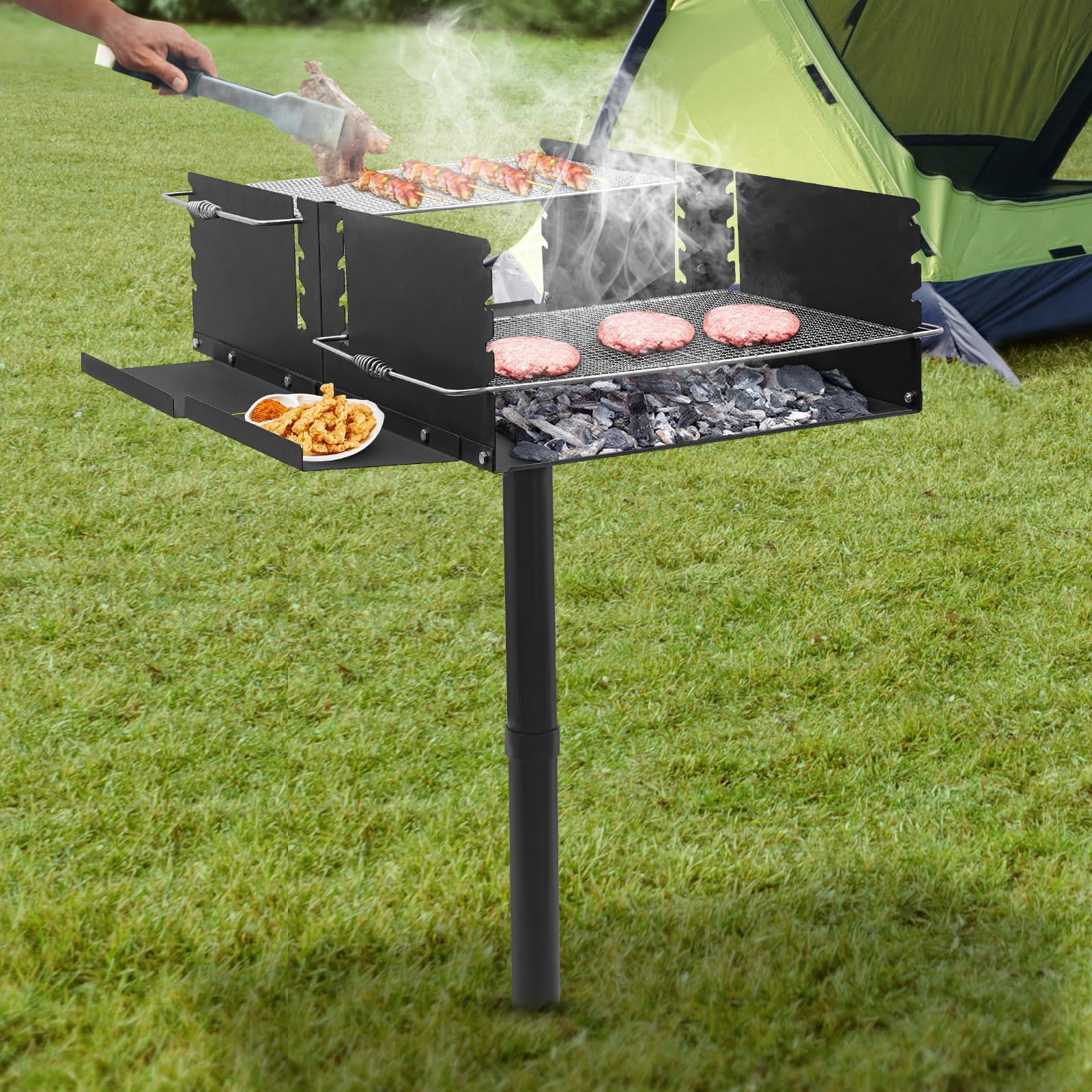Charcoal Park Grills Heavy Duty UltraPlay Charcoal Grill 280 Sq.