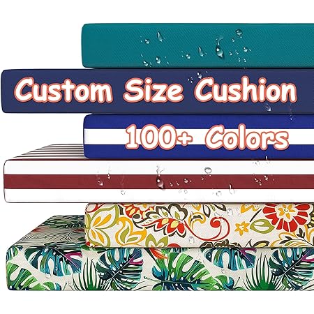 Amazon.com: Millsilo Outdoor Bench Cushion Custom Size and Colors ...