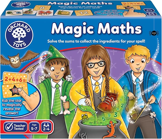 Orchard Toys Magic Maths Game, Magic Ink Reveals the Answer ...