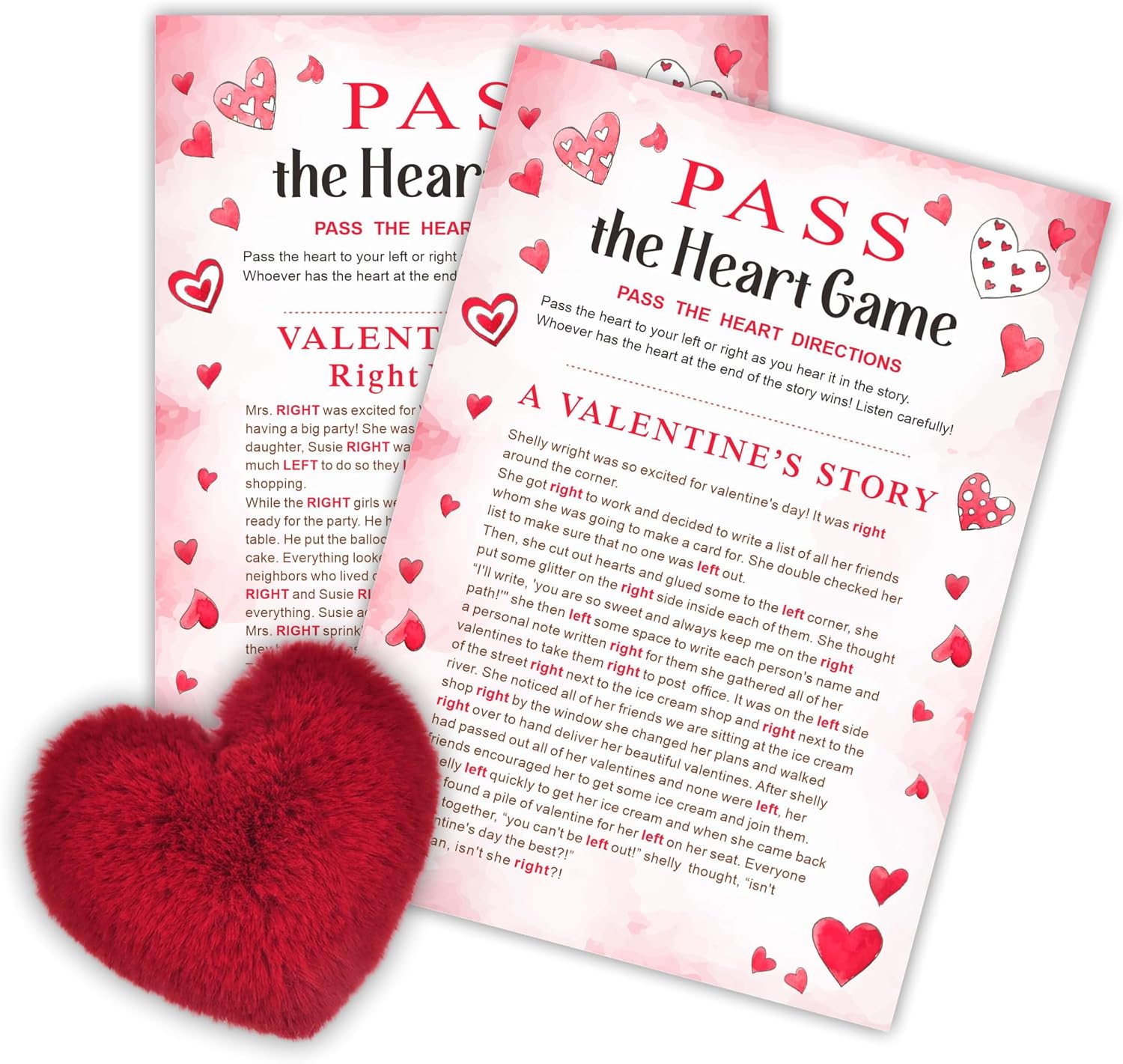 NYCTUG Valentine's Day Pass The Heart Game, 2 Left Right Story & A ...