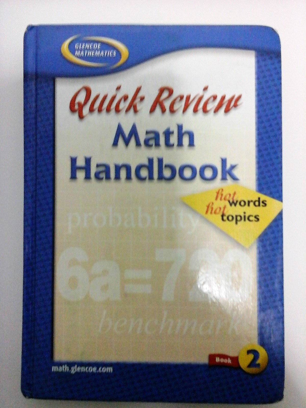 Quick Review Math Handbook: Hot Words, Hot Topics, Book 2, Student ...