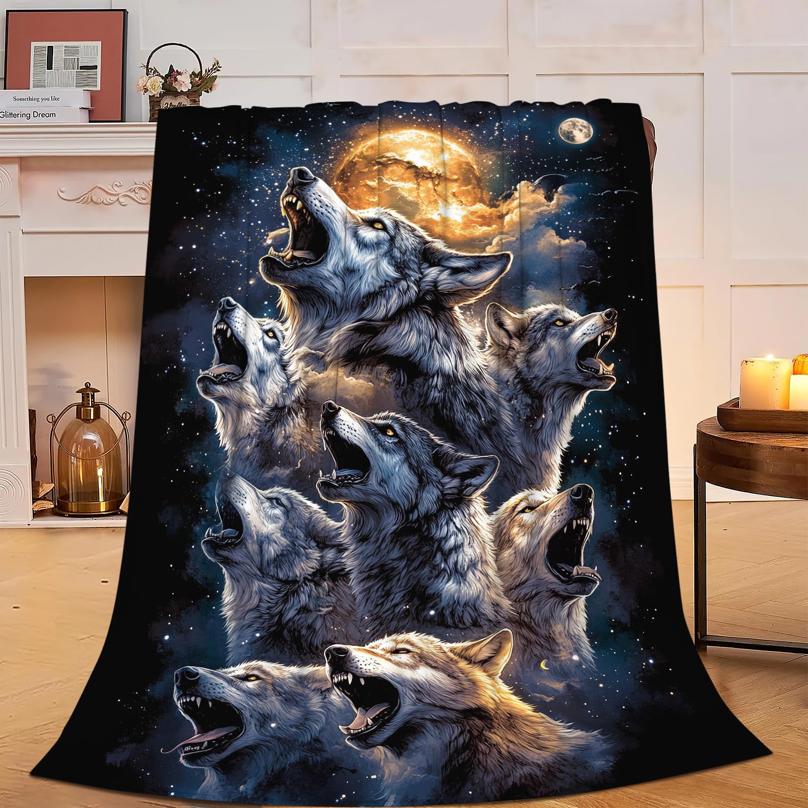Amazon.com: Wolf Blanket Wolf Gifts for Men Women Super Soft Cozy Wolf ...