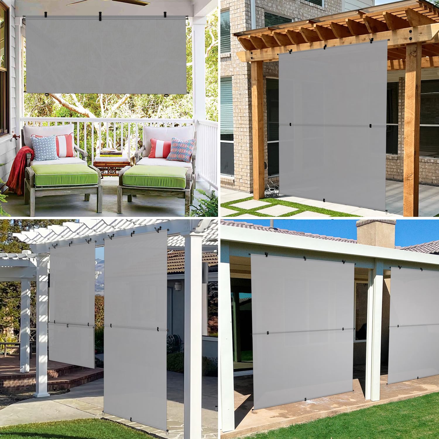 Snapklik.com : Patio Shades Foldable Outdoor Exterior Foldable Shades ...