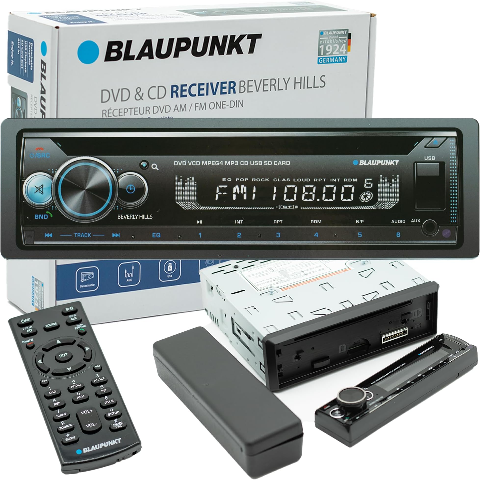 Amazon.com: BLAUPUNKT Irvine70 Multimedia Car Stereo - Single DIN LCD ...