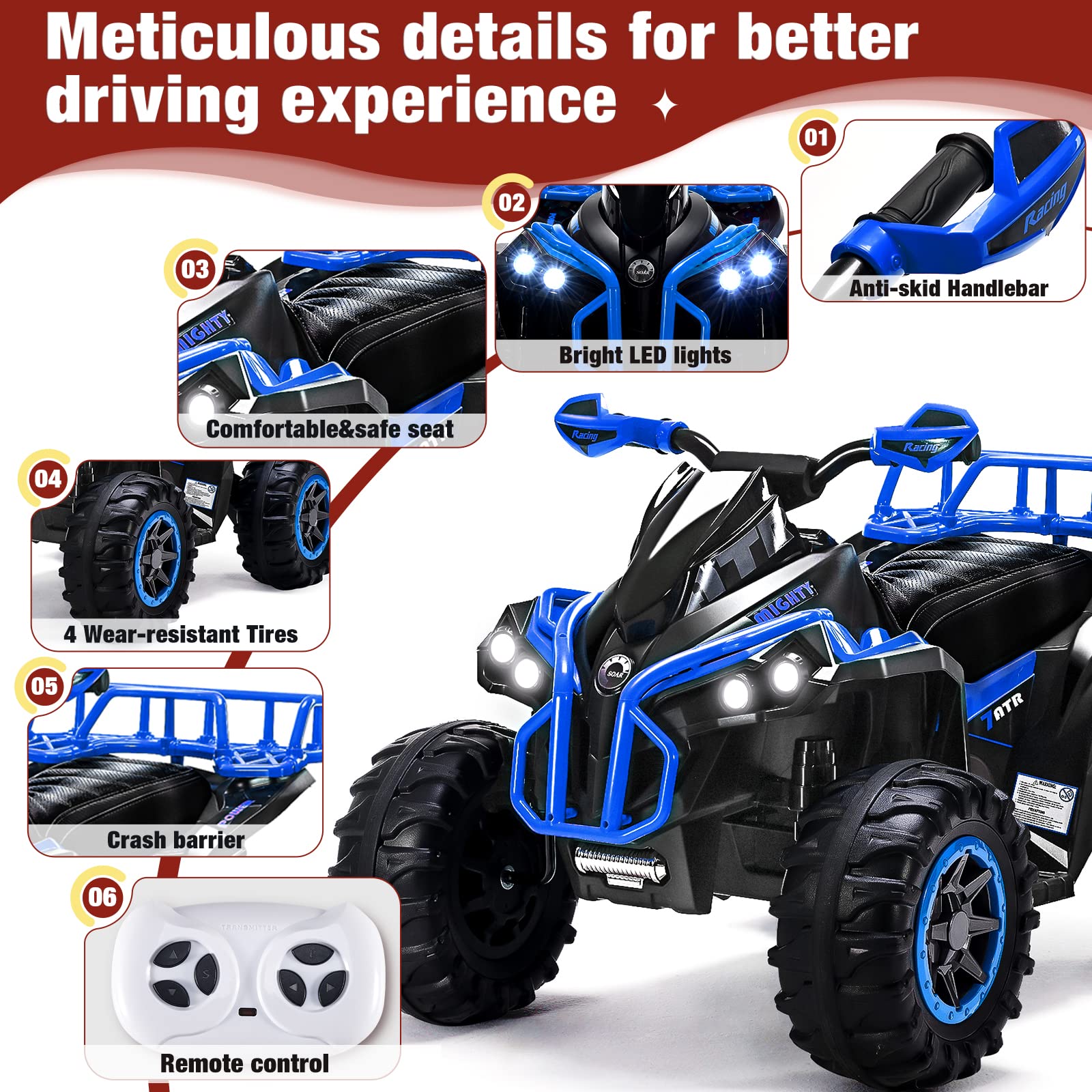 Snapklik.com : Soar Remote Control Four Wheeler For - Electirc Toddler ...