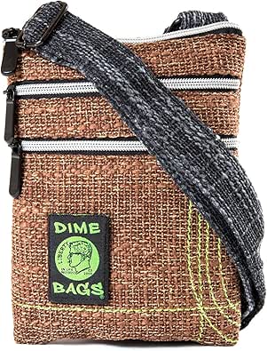 Dime Bags Small Multi-Purpose Bag | Cross Body Hemp Purse with ...