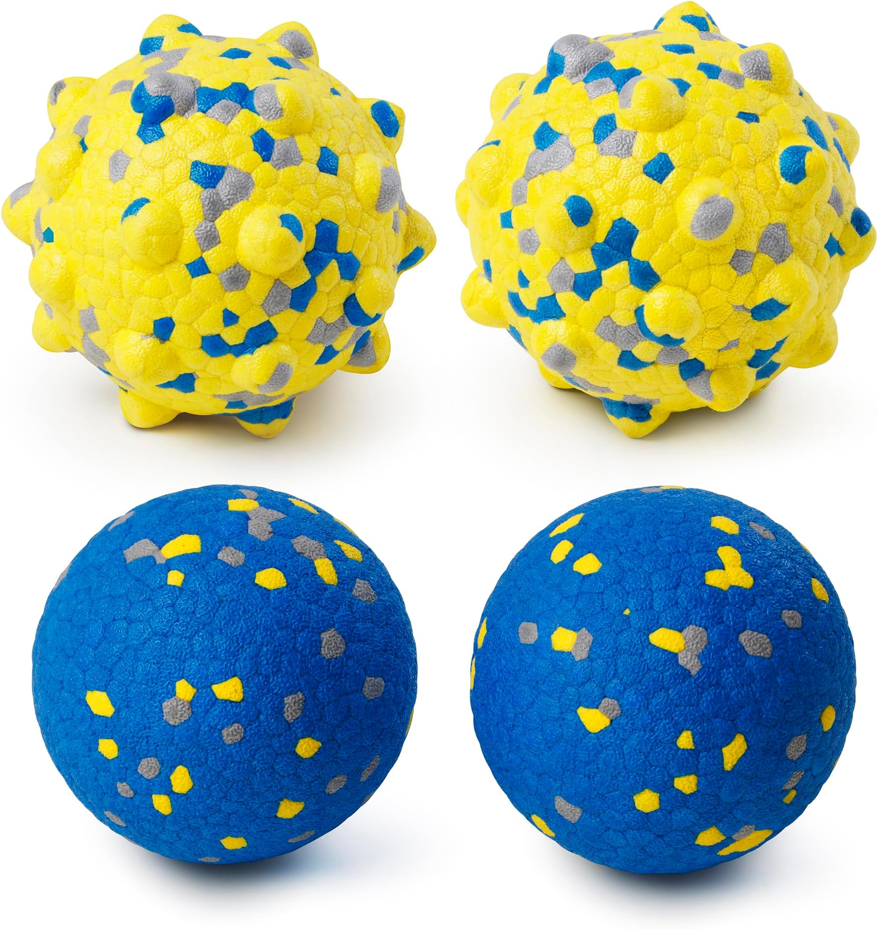 Pet Supplies : TANOFALO Dog Toy Balls Indestructible Dog Tennis Ball ...