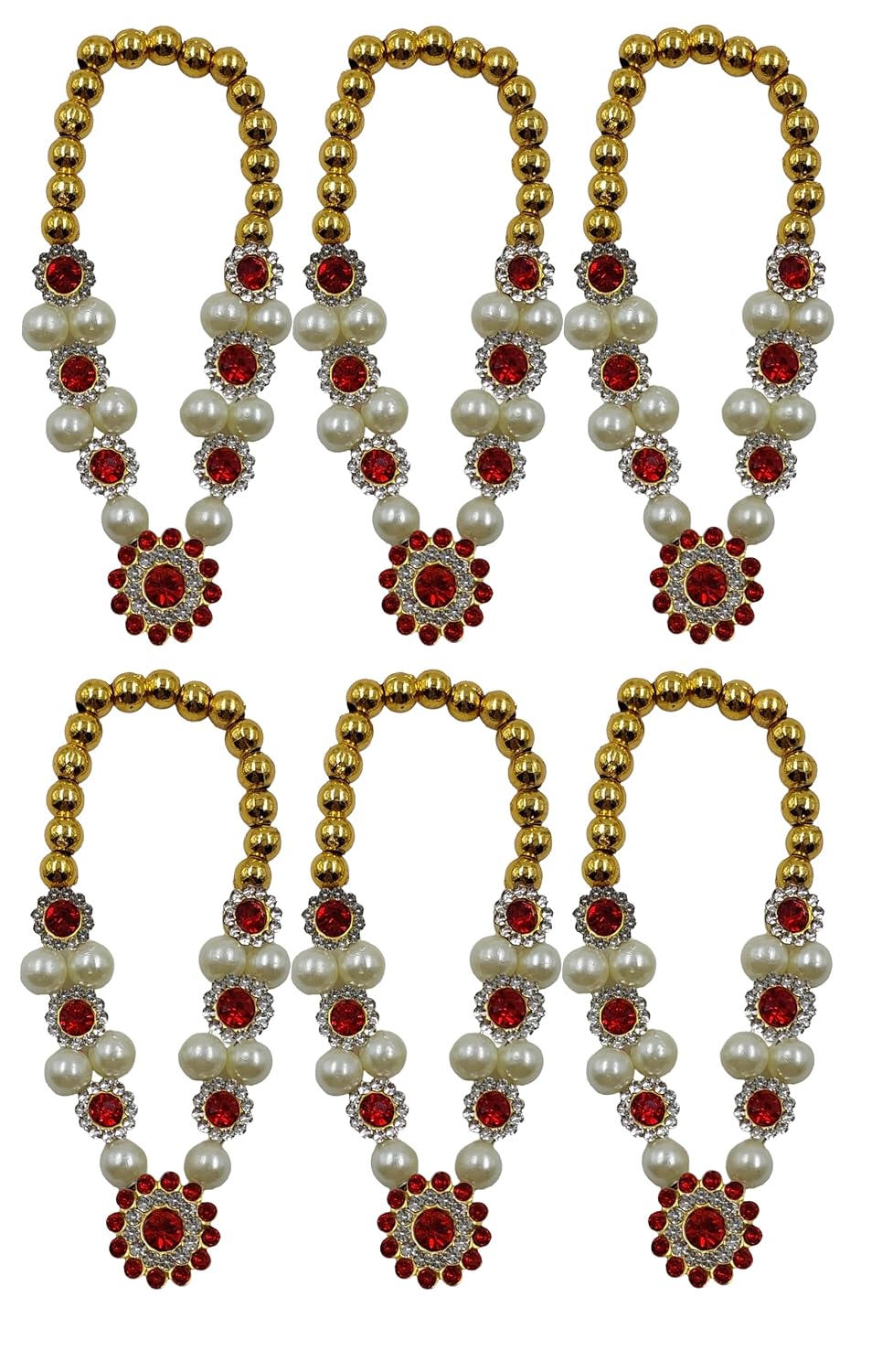 ARTISKRITI Jarkan Small Mala for God Idols and Statues, Pooja Haar Mala ...