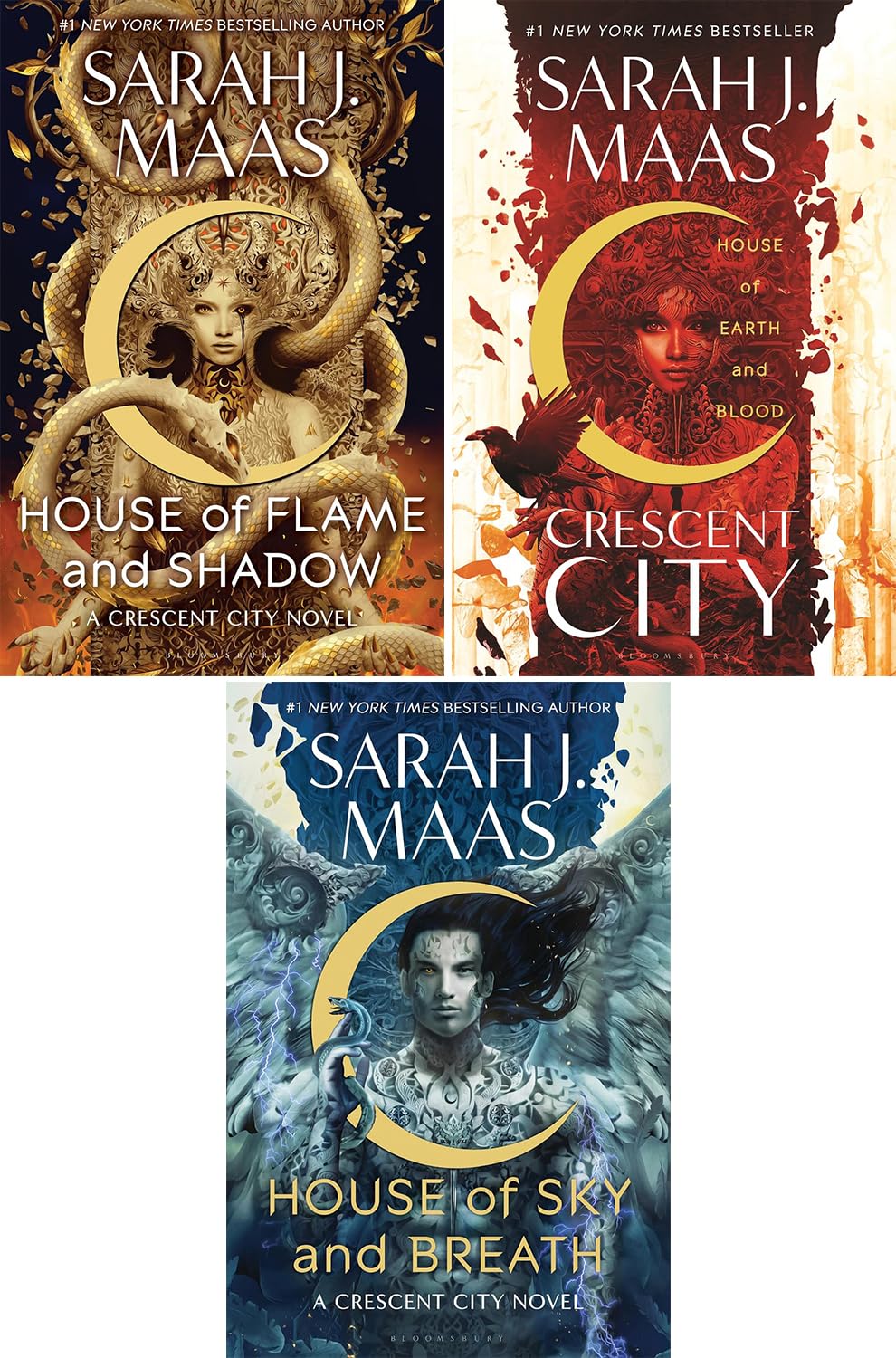 Snapklik.com : Crescent City Series Set Of 3 Books House Of Earth And Blood