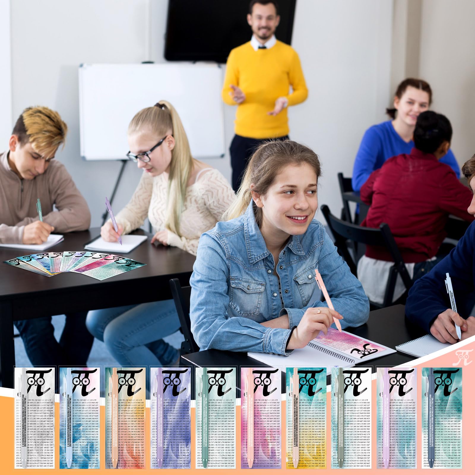 Snapklik.com : 100 Set Pi Gifts For Students Math Party Favor 3.14 Pi ...