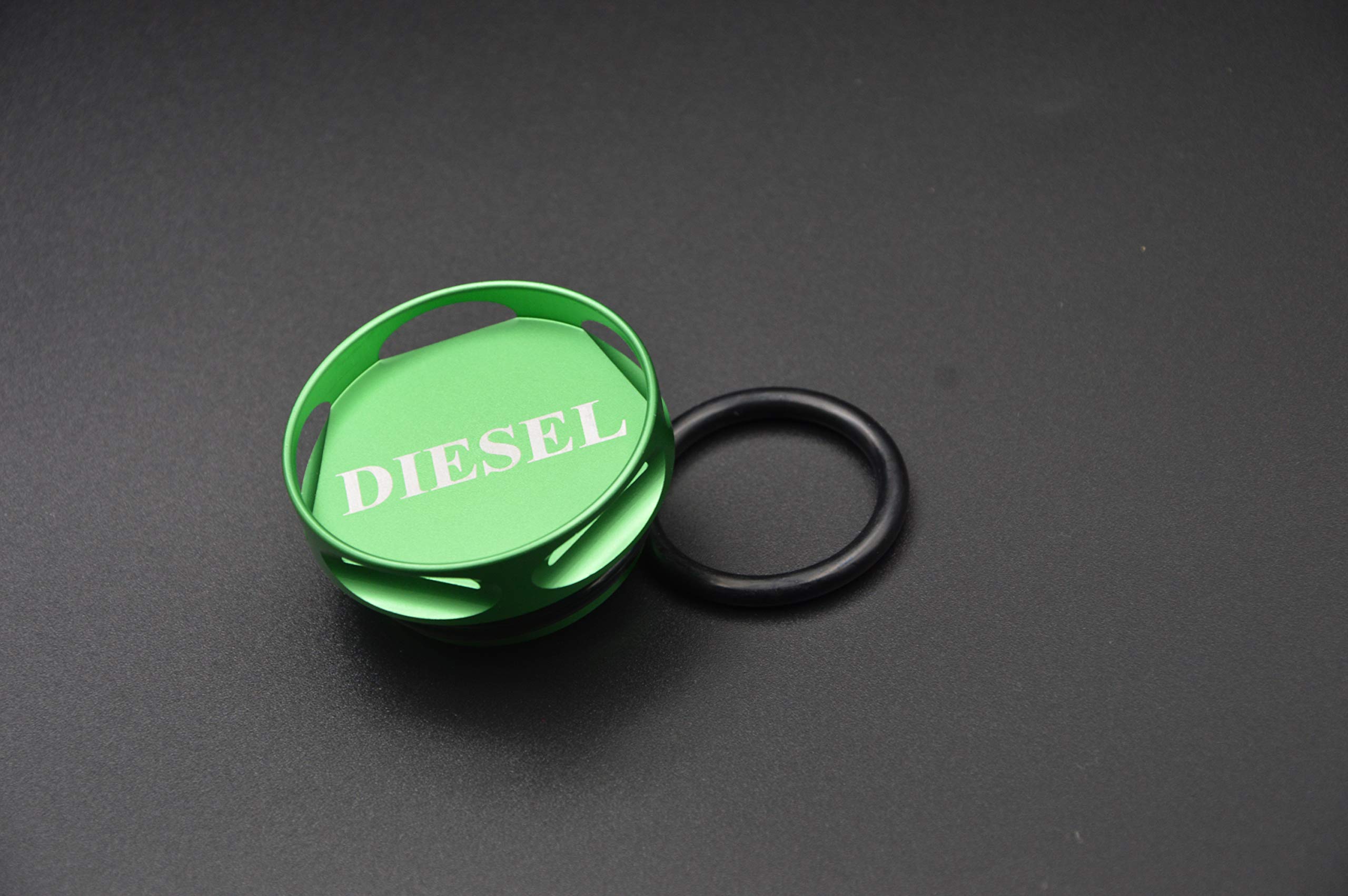 Snapklik.com : Magnetic Diesel Fuel Cap Accessory Billet Aluminum Green ...