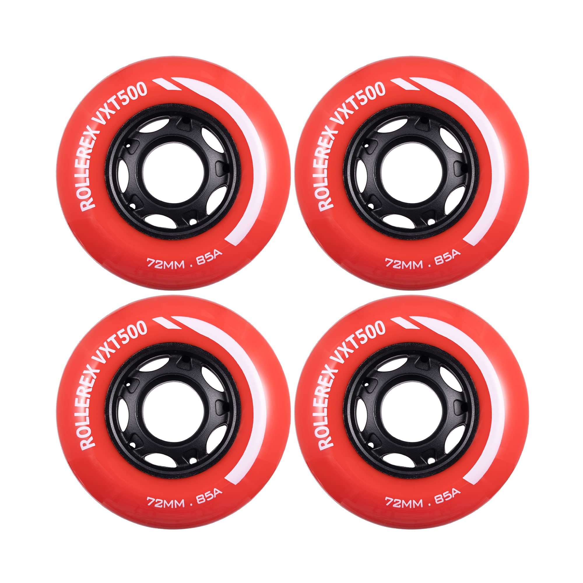 Snapklik.com : Rollerex VXT500 Inline Skate Wheels 4-Pack