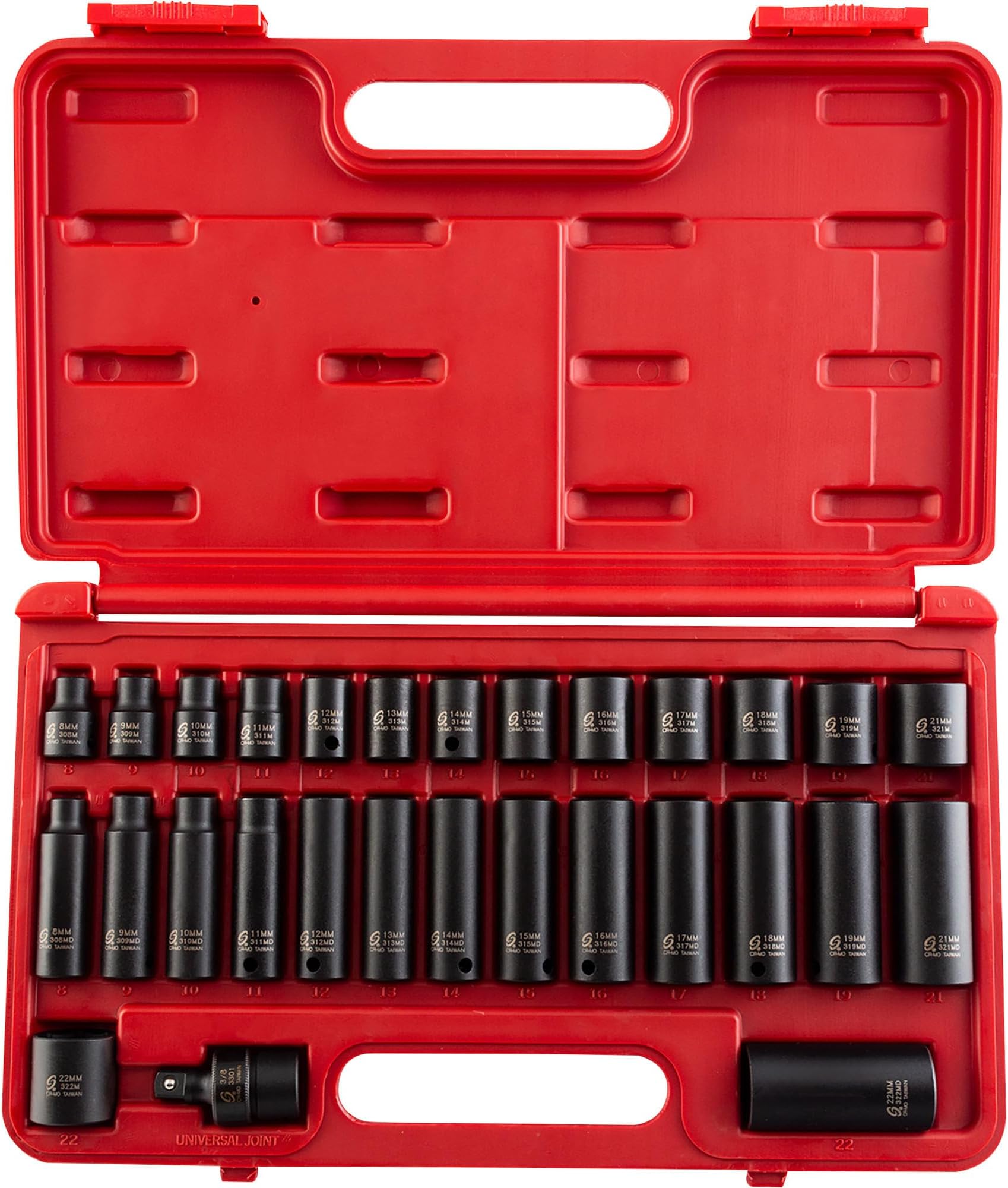 Amazon.com: SUNEX TOOLS 3359 13 Piece 3/8-Inch Drive Deep Metric Socket ...