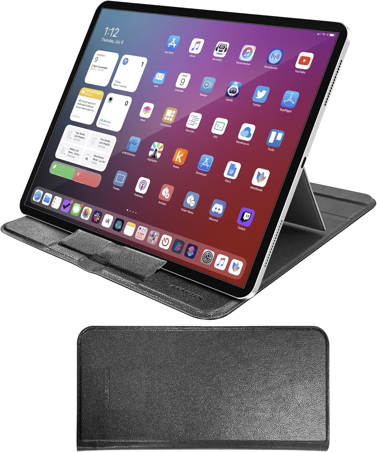 Amazon.com: AboveTEK Portable Tablet Stand - Foldable & Ergonomic iPad ...