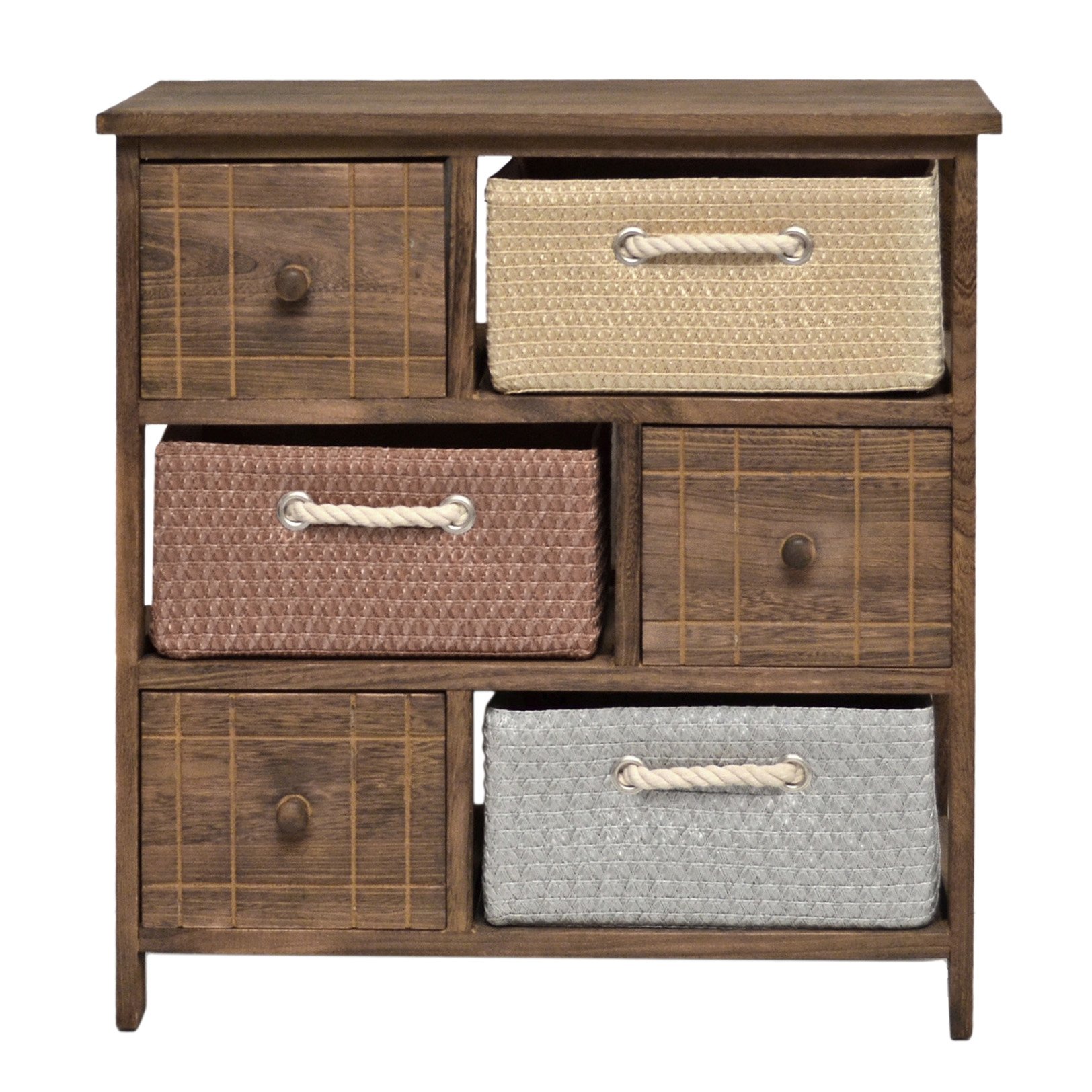 Decoline Mini-Schrank aus Holz (17.5 x 20.5cm - 6 Schubfächer): Amazon ...