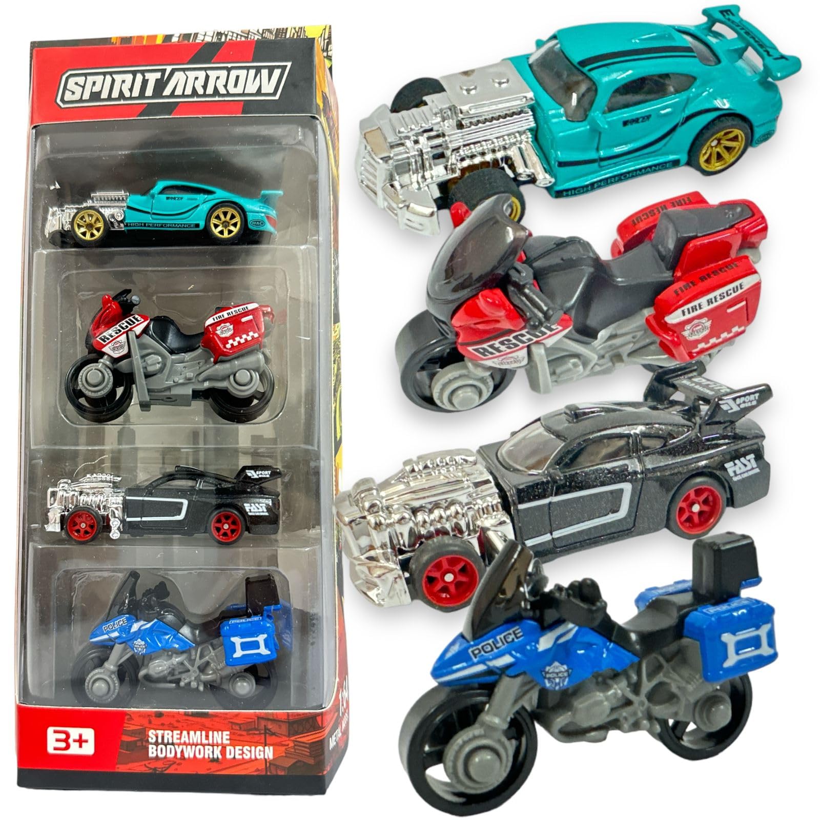 TD CREATIONS Spirit Arrow Streamline Bodywork Design Metal Die-Cast Set ...