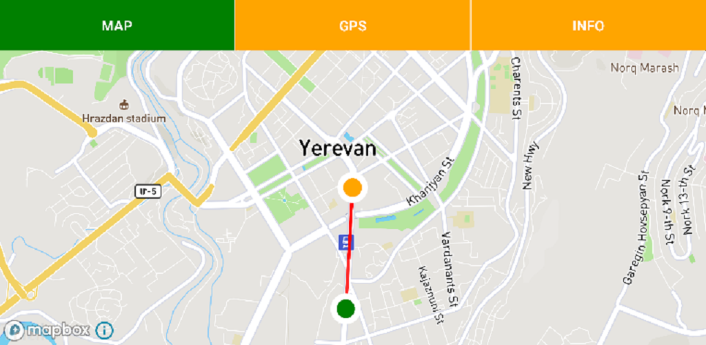 Aplicación GPS Route Recorder en Amazon Appstore