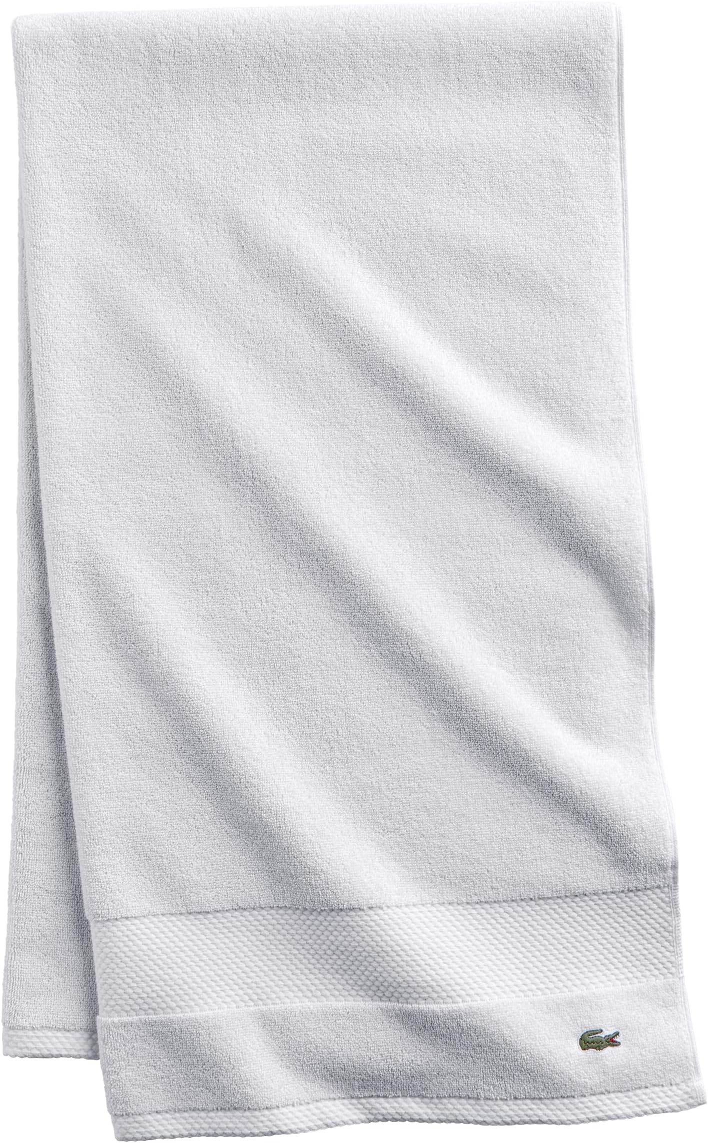 Amazon.com: Lacoste Logo Bath Towel, 100% Cotton, 650 GSM, 30"x52 ...